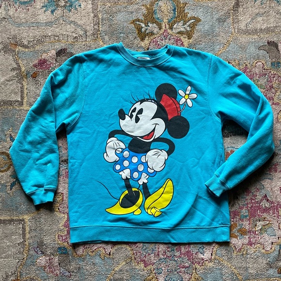 Disney | Tops | Disney Store Exclusive Minnie Mouse Large Sweatshirt ...